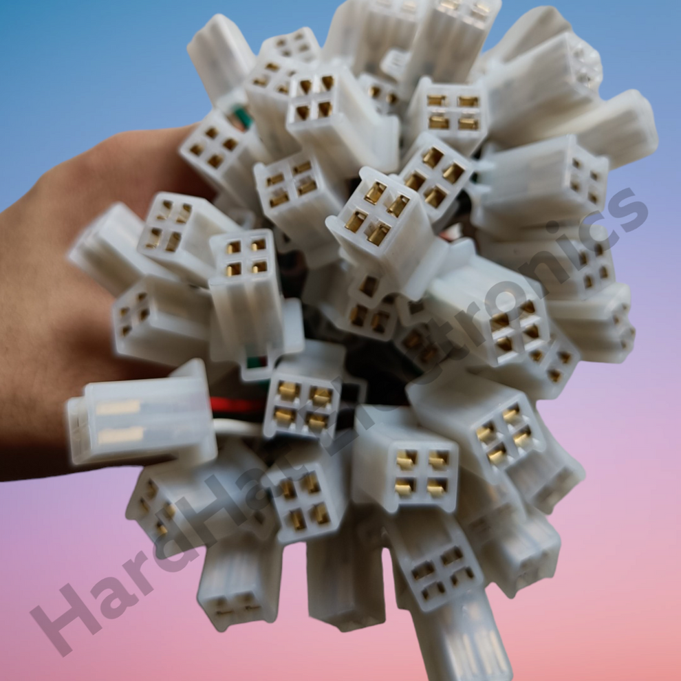 female Heavy connector 4 pin 21/40 wire (फीमैल कनेक्टर हेवी 21/40 तार ...