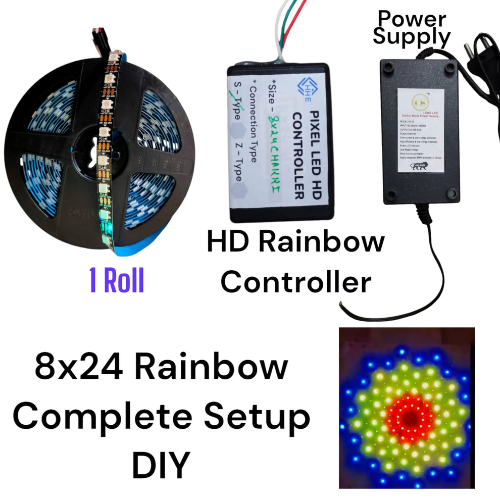 8 X 24 Rainbow set DIY – HardHat Electronics
