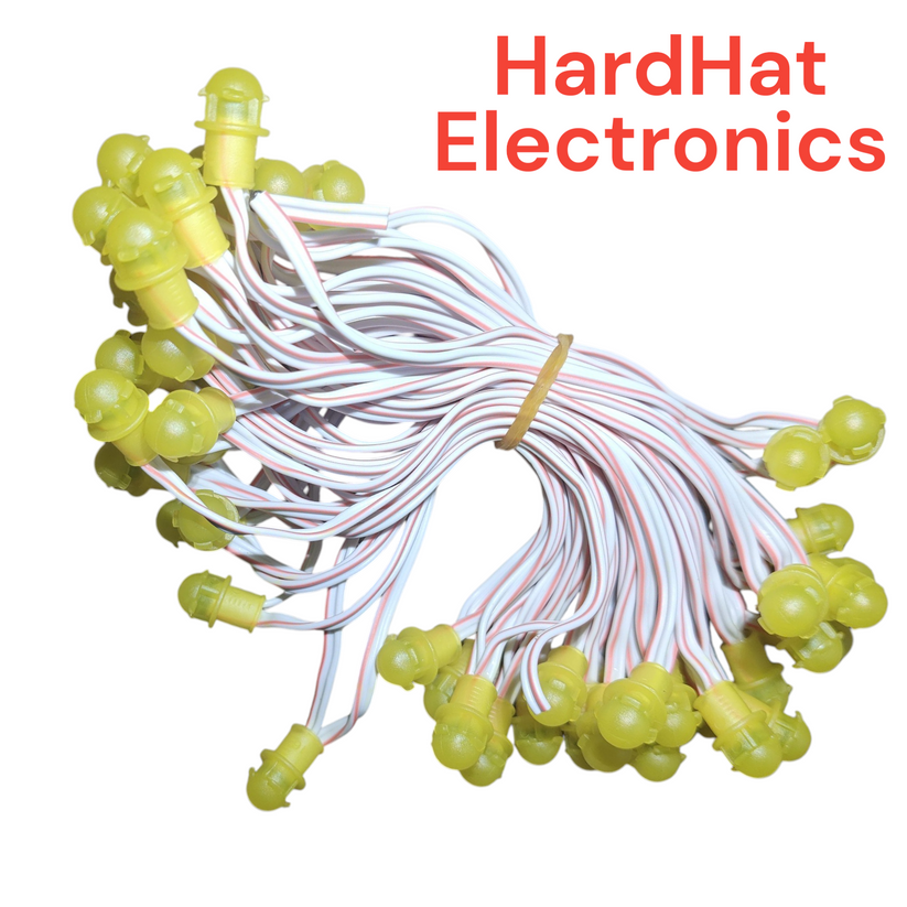 12 volt smd yellow color 12MM pixel – HardHat Electronics