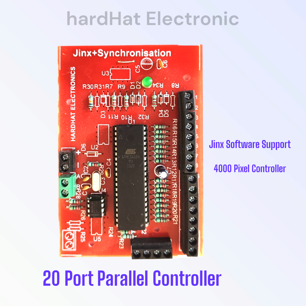 Buy 20 Port DMX SD card parallel controller (Jinx+Syncronisation ) | HardHat Electronics