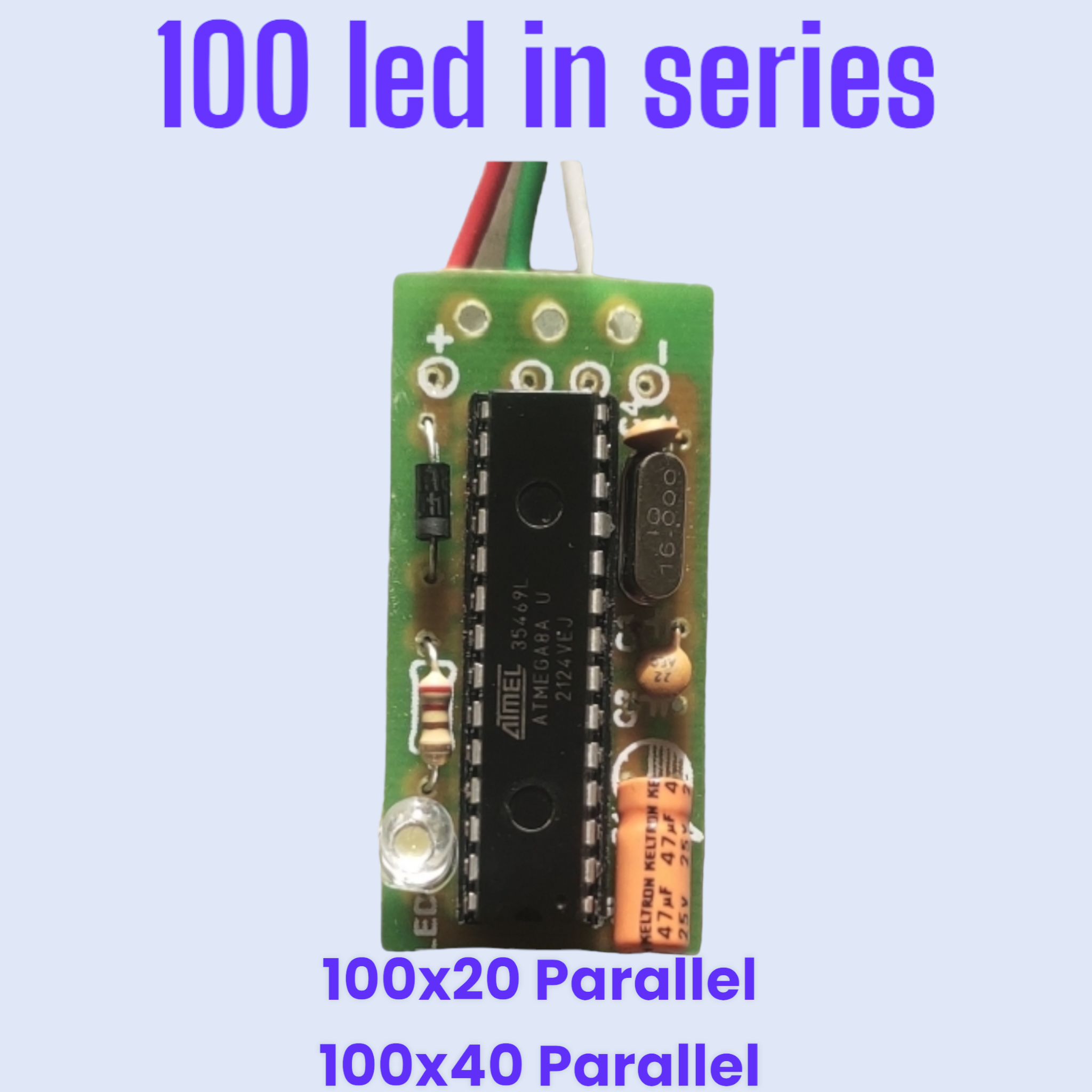 Buy 100 led parallel controller for pixel led | HardHat Electronics